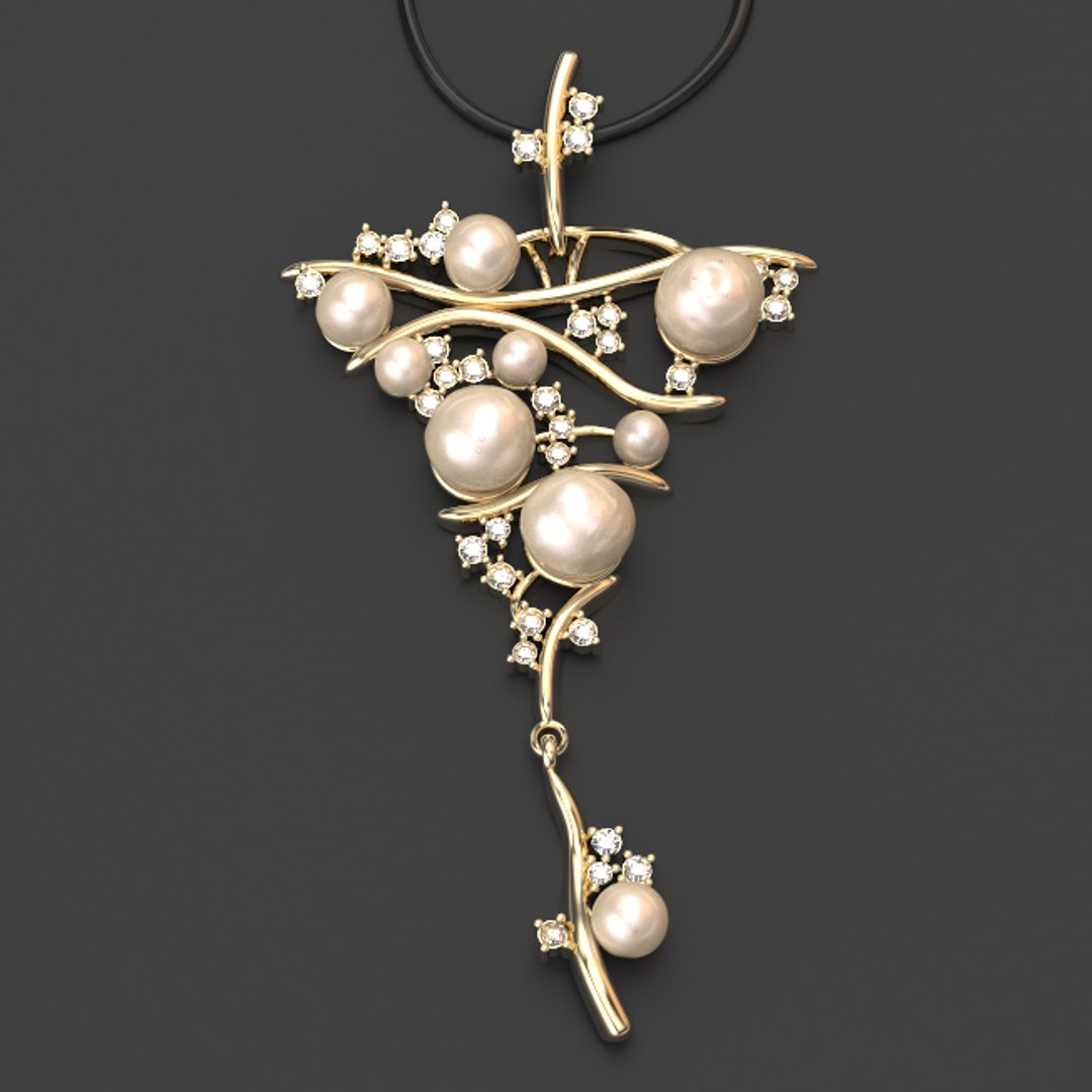Jewelry Pearls 3D Model - TurboSquid 1403226