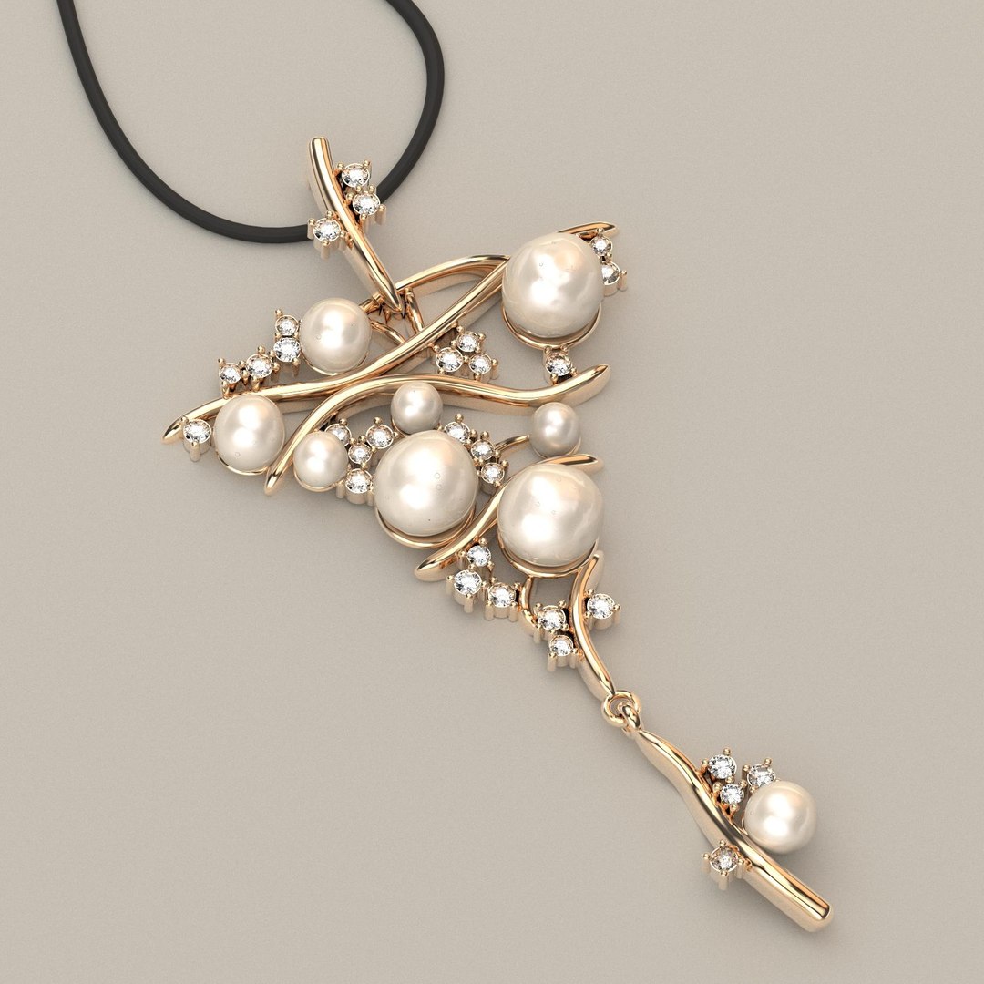 Jewelry Pearls 3D Model - TurboSquid 1403226