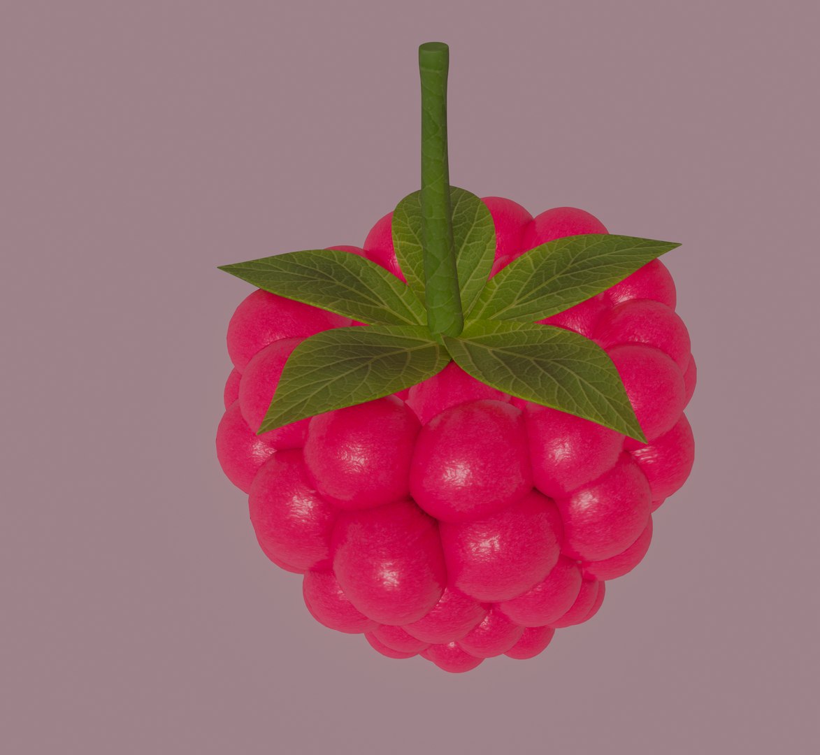 3D raspberry fruit food model - TurboSquid 1611131