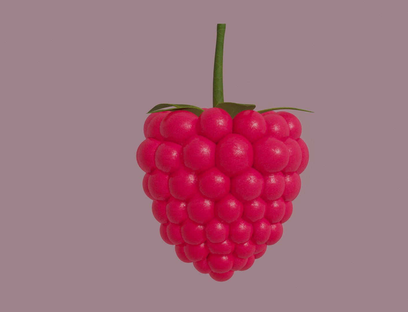 3D raspberry fruit food model - TurboSquid 1611131