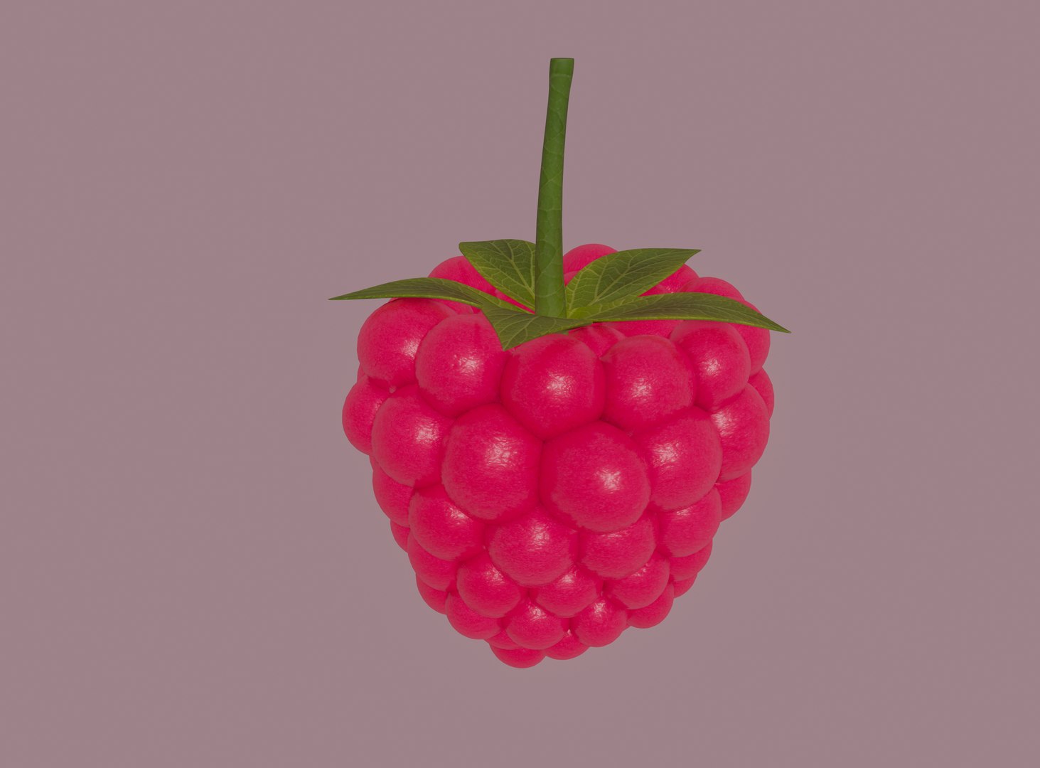 3D raspberry fruit food model - TurboSquid 1611131