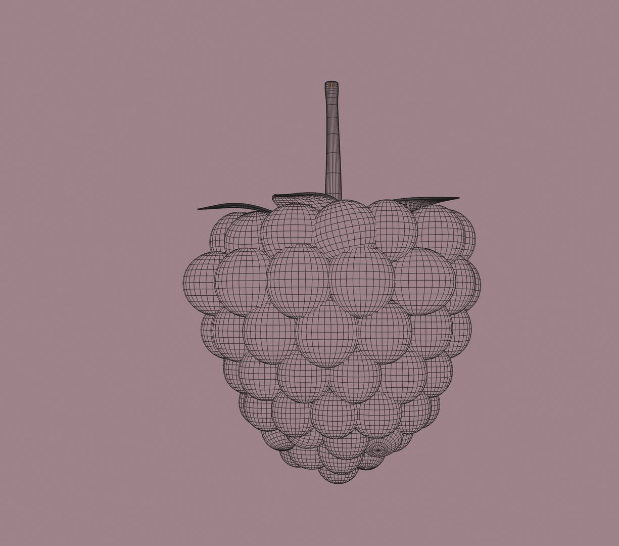 3D raspberry fruit food model - TurboSquid 1611131