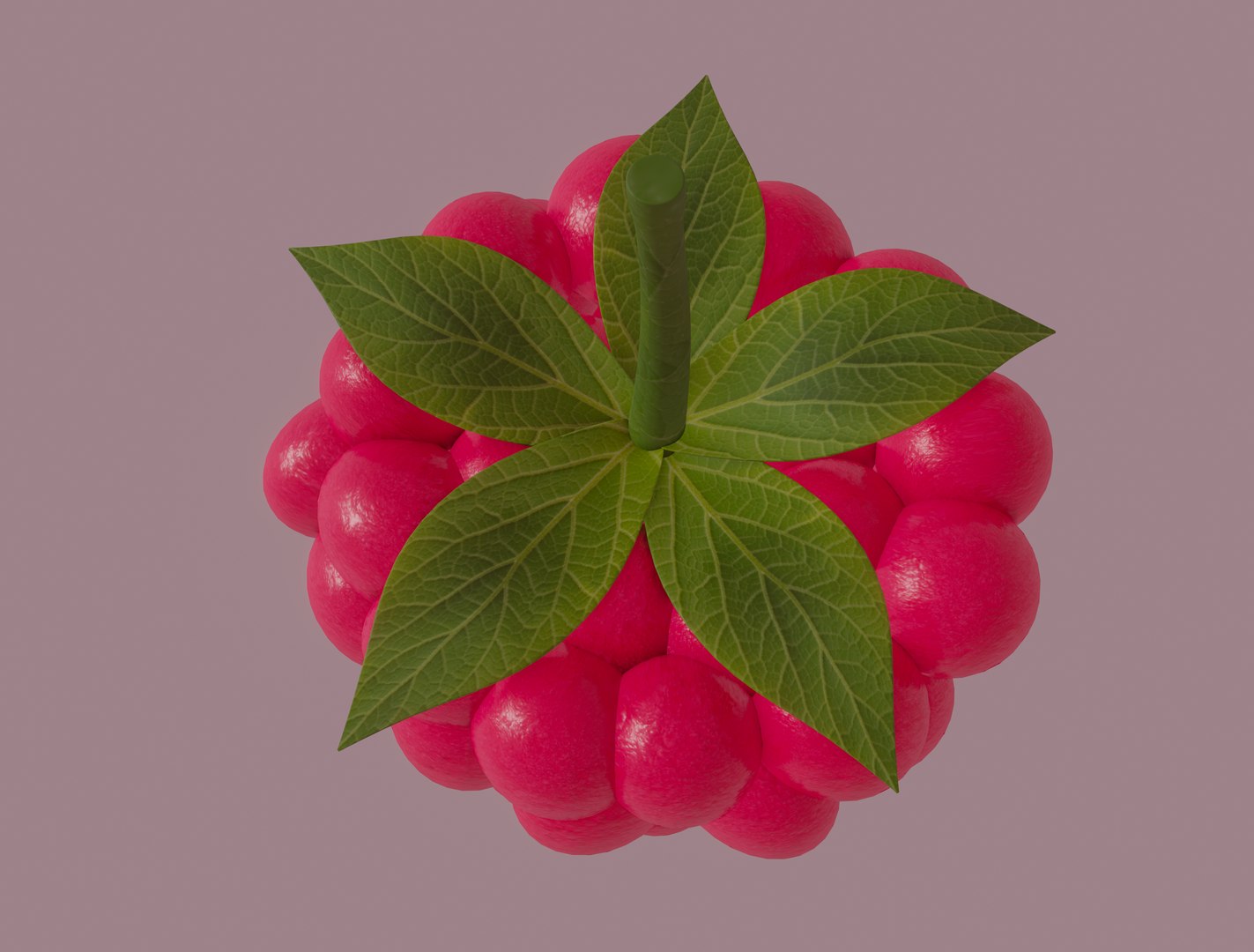 3D raspberry fruit food model - TurboSquid 1611131