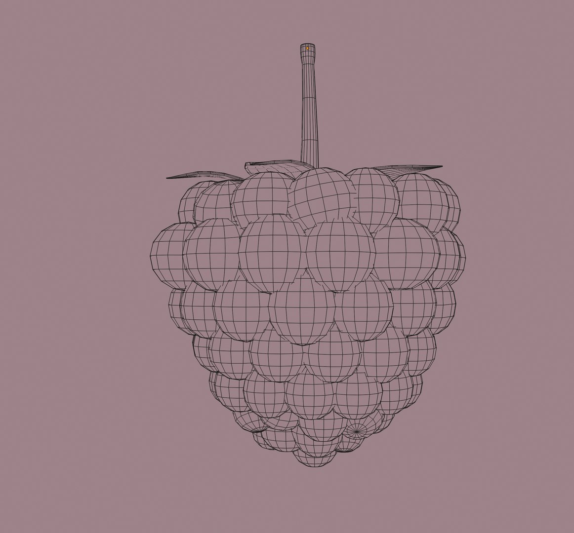 3D raspberry fruit food model - TurboSquid 1611131