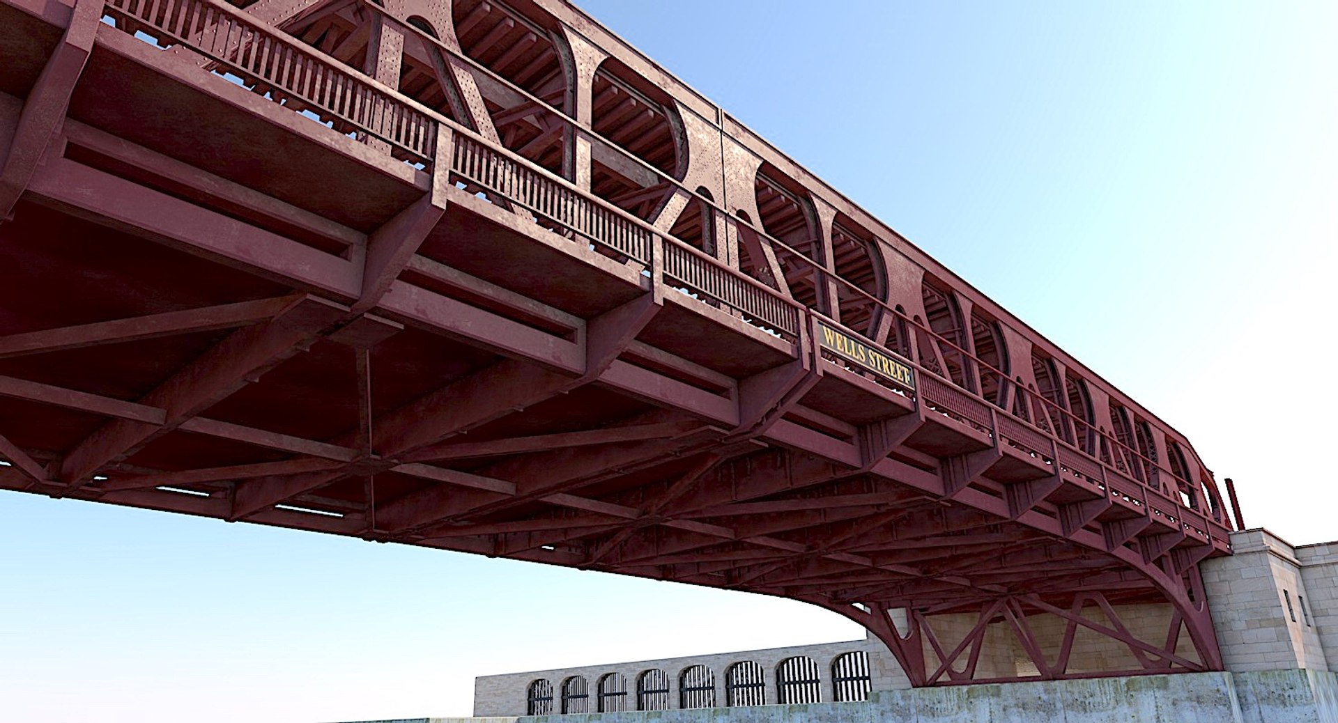 Wells Bridge Chicago 3D - TurboSquid 1190864