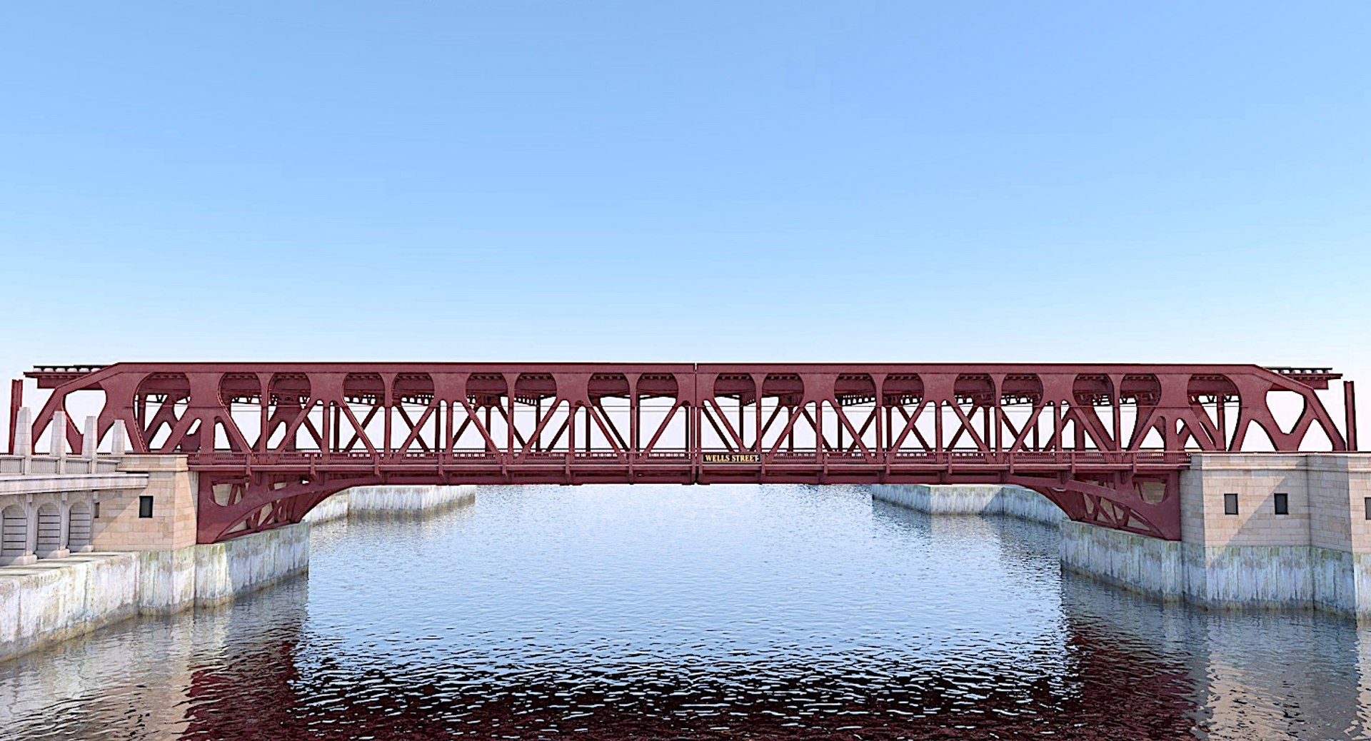 Wells Bridge Chicago 3D - TurboSquid 1190864