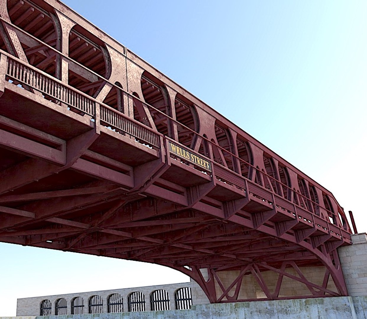 Wells Bridge Chicago 3D - TurboSquid 1190864