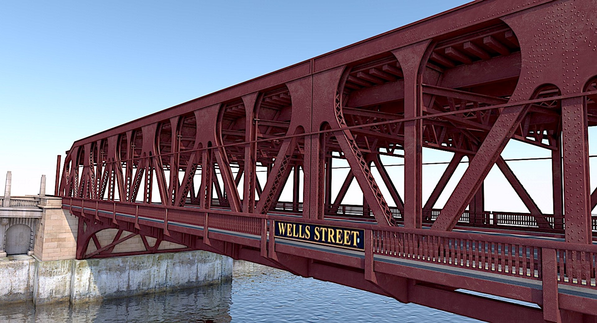 Wells Bridge Chicago 3D - TurboSquid 1190864