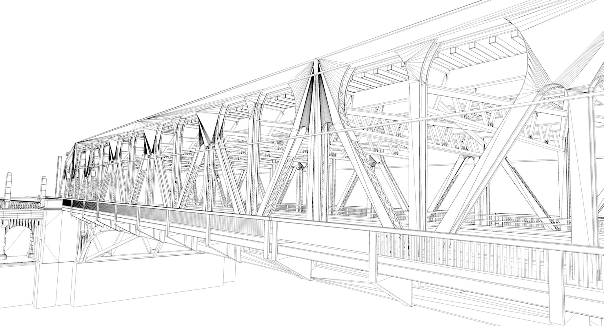 Wells Bridge Chicago 3D - TurboSquid 1190864