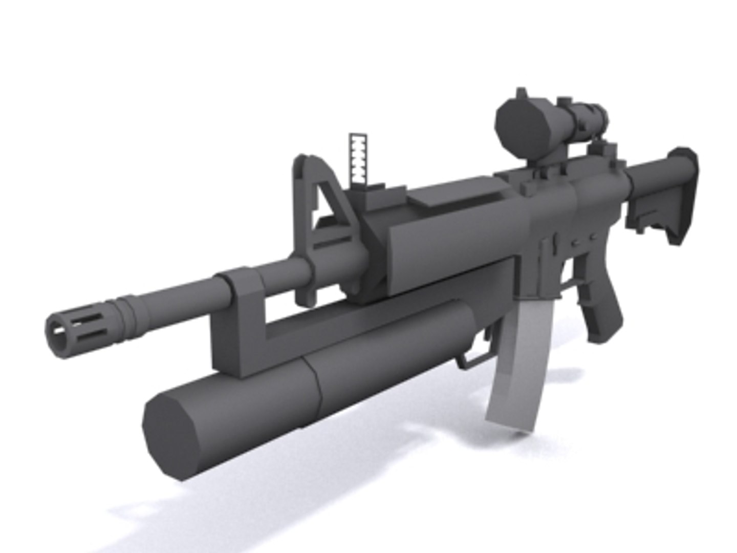 3d Model Special M4 Sopmod