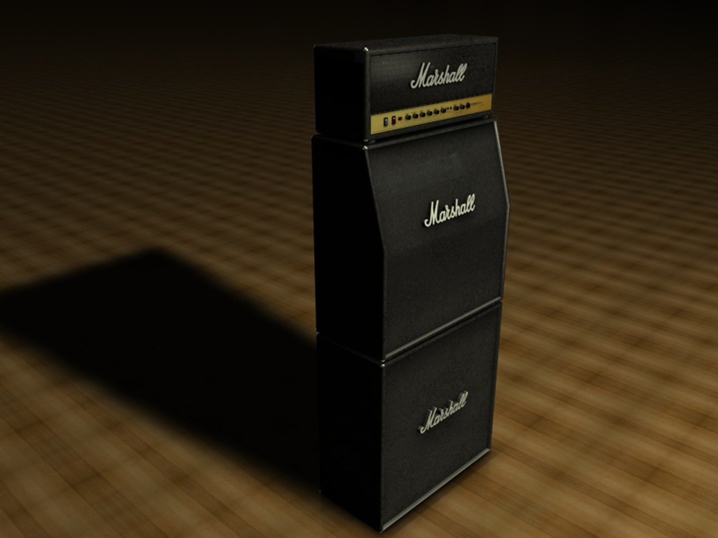 Marshall Stack Amp 3d Model