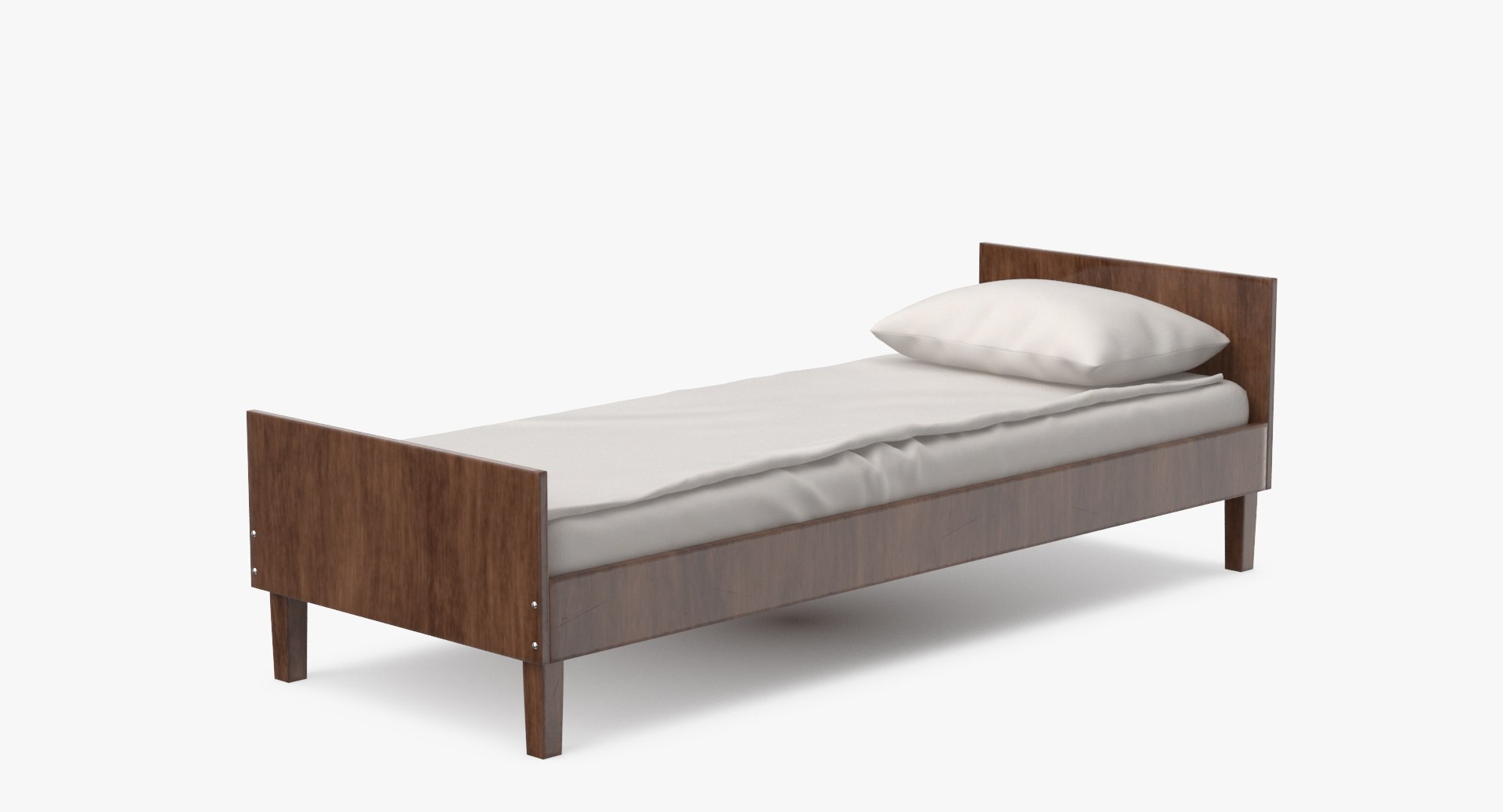 Single Bed 3D Model - TurboSquid 1230231