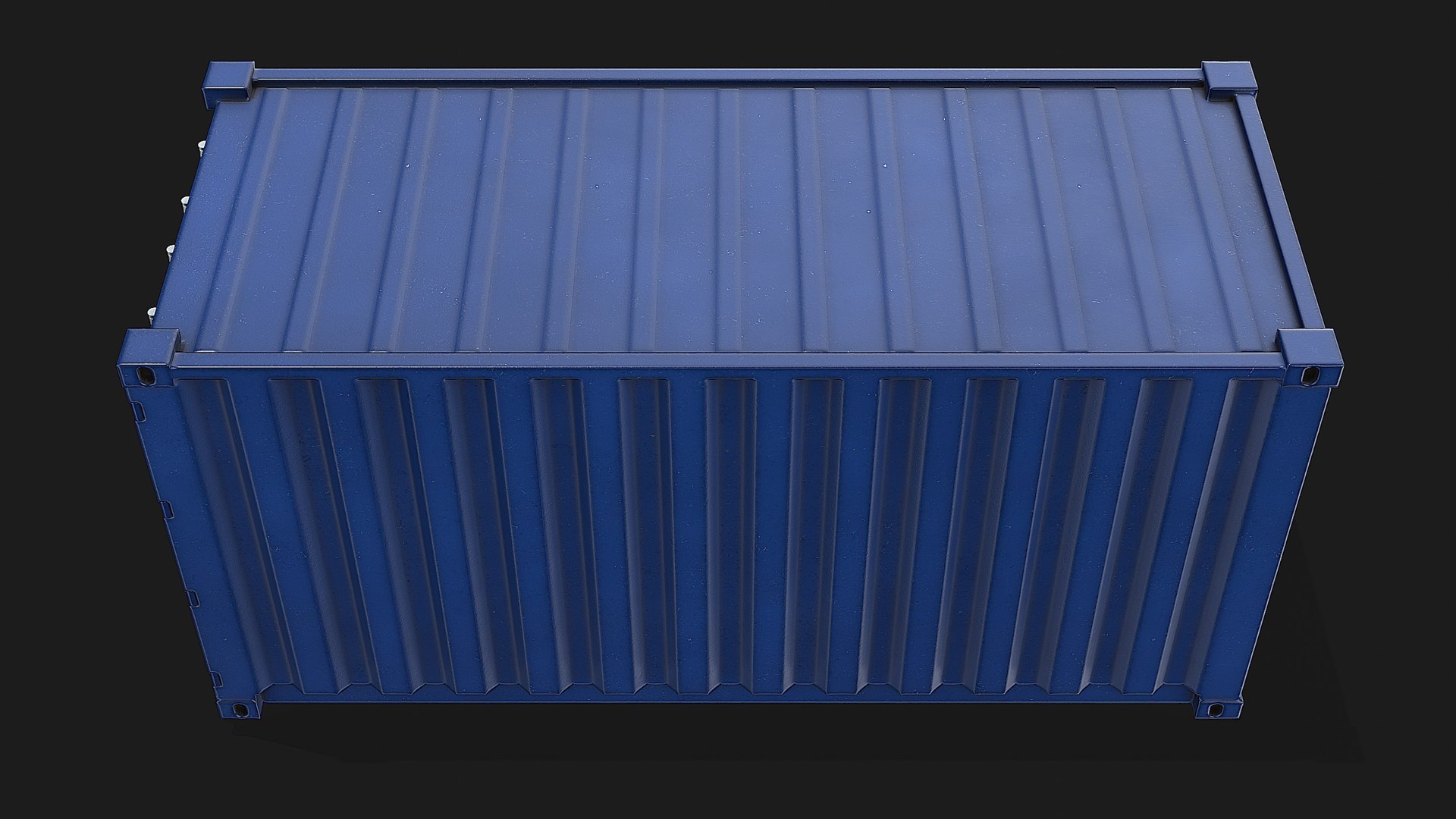 3D 20ft Shipping Container - Blue - TurboSquid 2150734