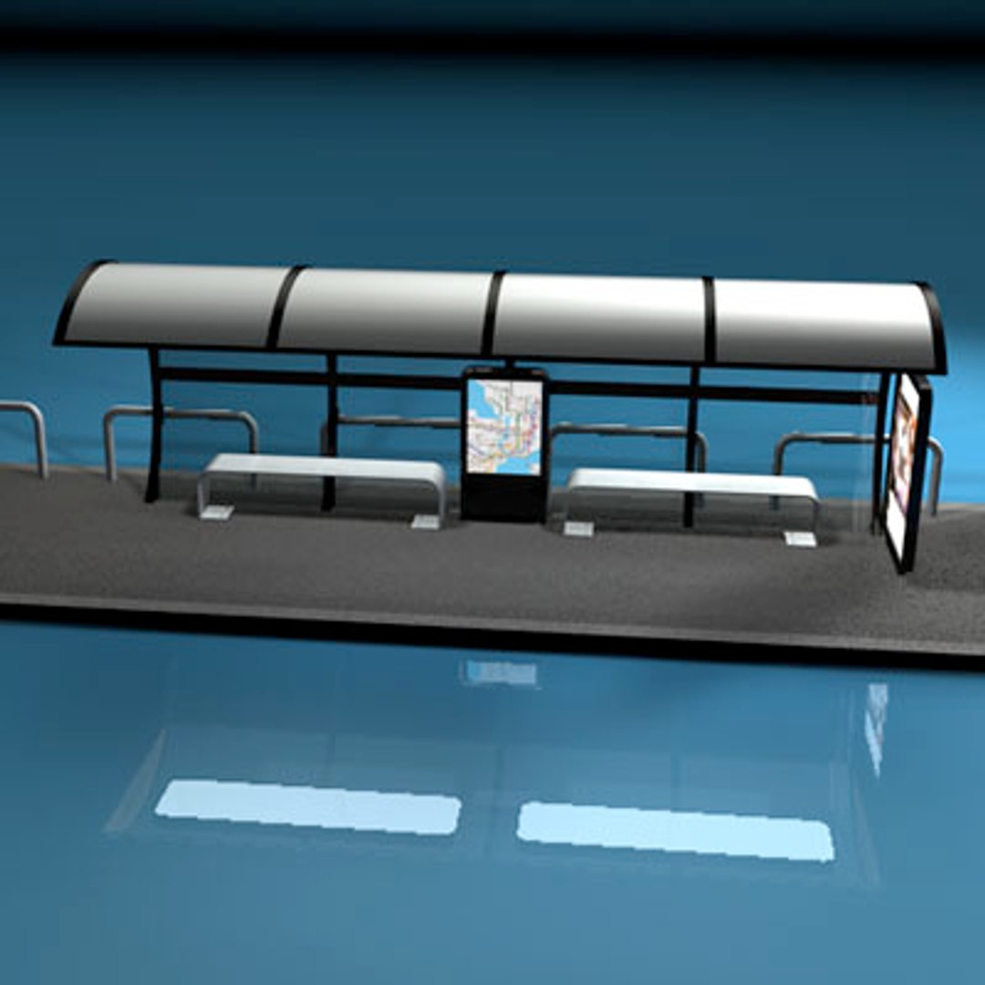 Bus Stop C4d
