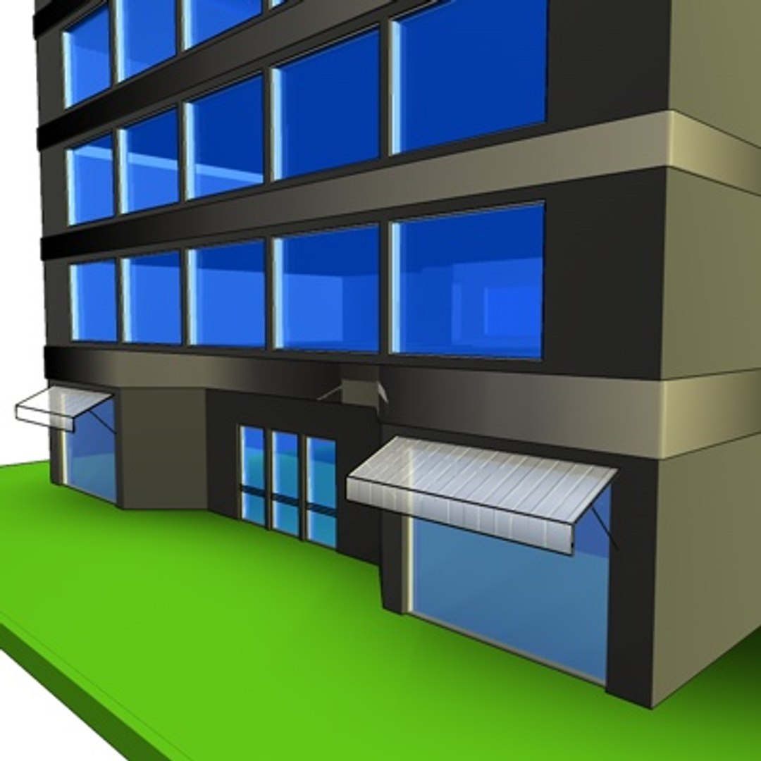 office building simple 3d 3ds
