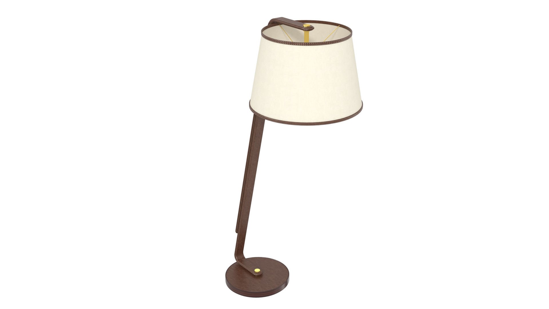 Ralph Lauren Devin Floor Lamp In Saddle Leather 3D - TurboSquid 1973607