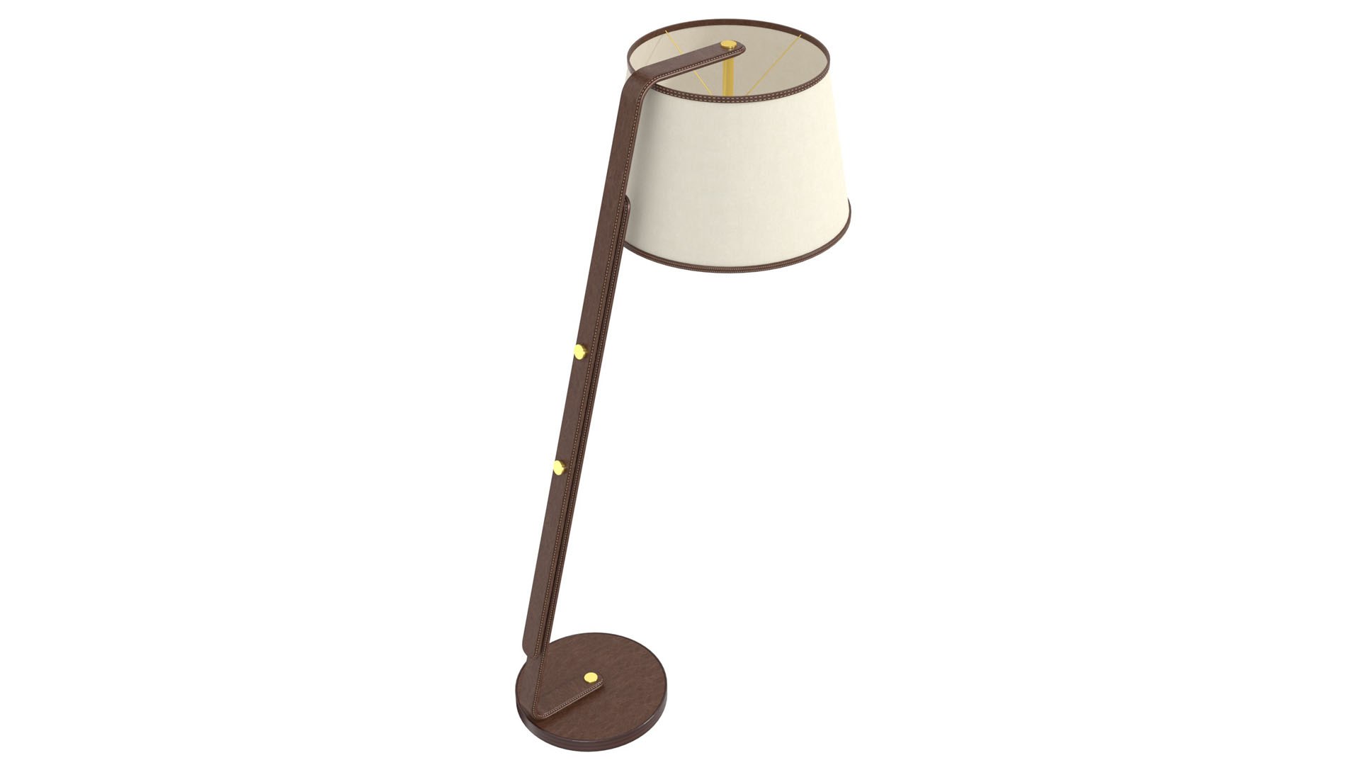 Ralph Lauren Devin Floor Lamp In Saddle Leather 3D - TurboSquid 1973607