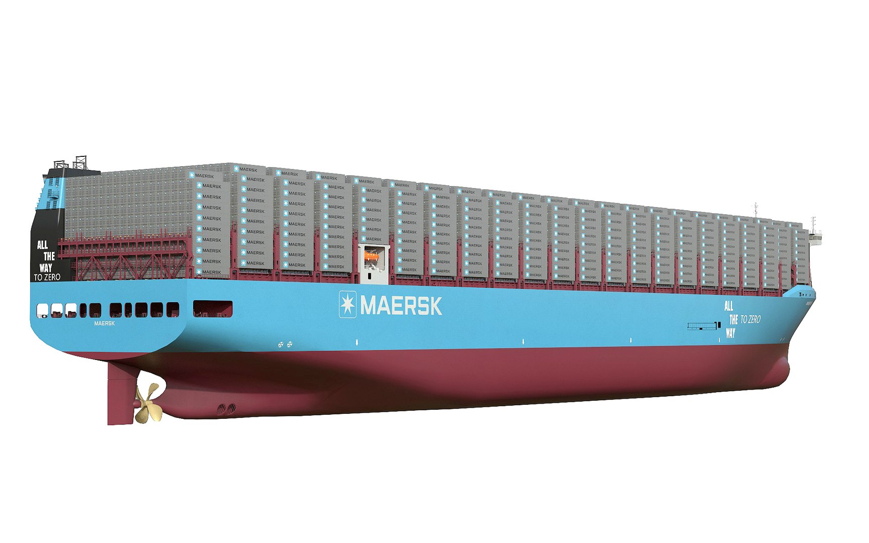 Maersk Next-Generation Container Ship 3D Model - TurboSquid 2151926