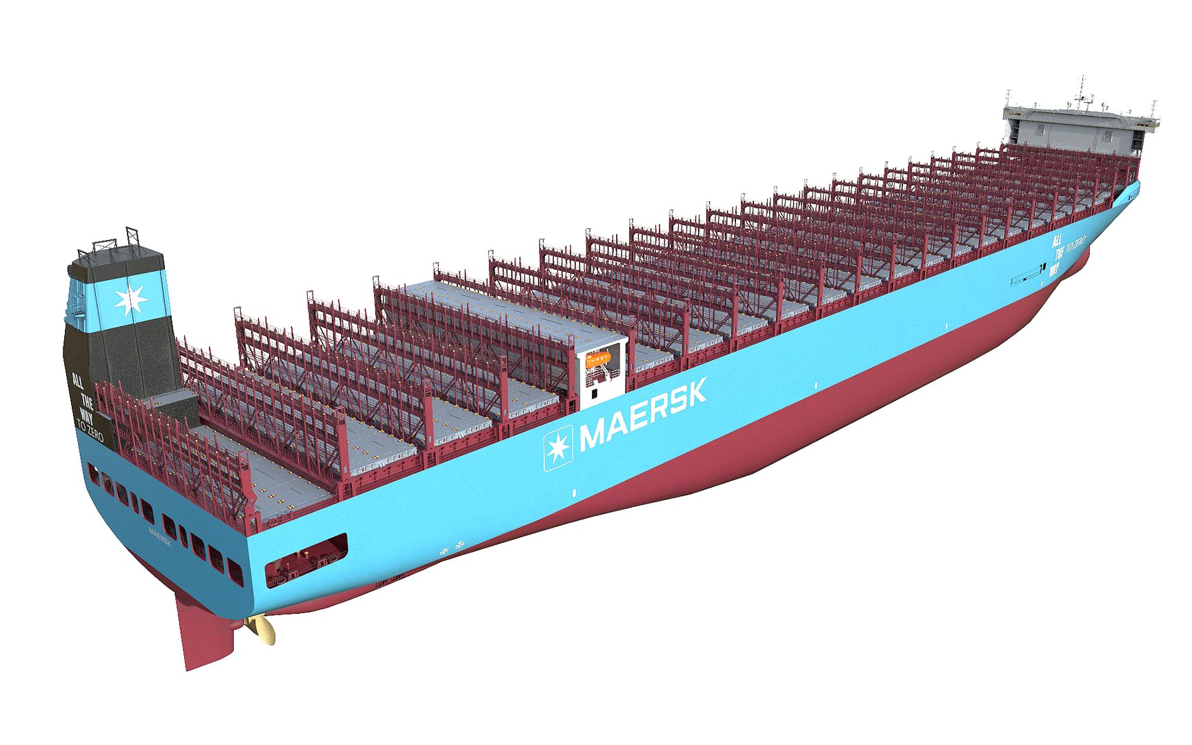 Maersk Next-Generation Container Ship 3D Model - TurboSquid 2151926