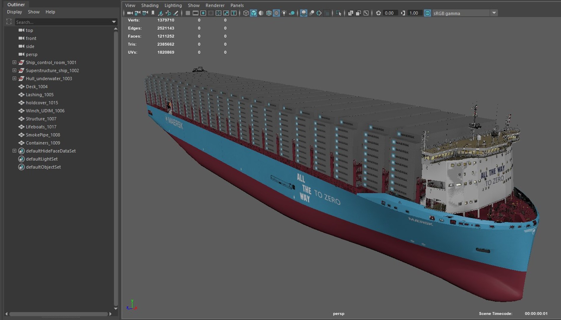 Maersk Next-Generation Container Ship 3D Model - TurboSquid 2151926