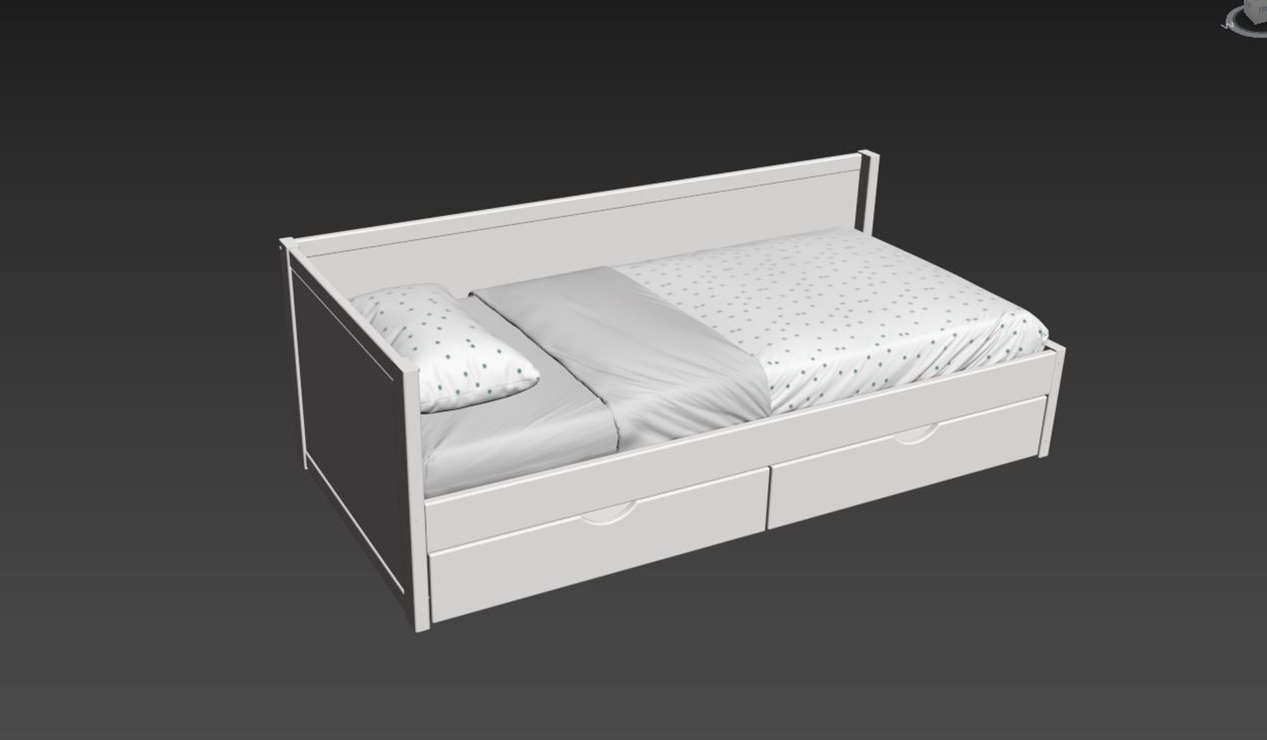Single Bed 3D Model - TurboSquid 2045183