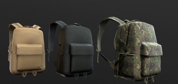 Blender Backpack Models | TurboSquid