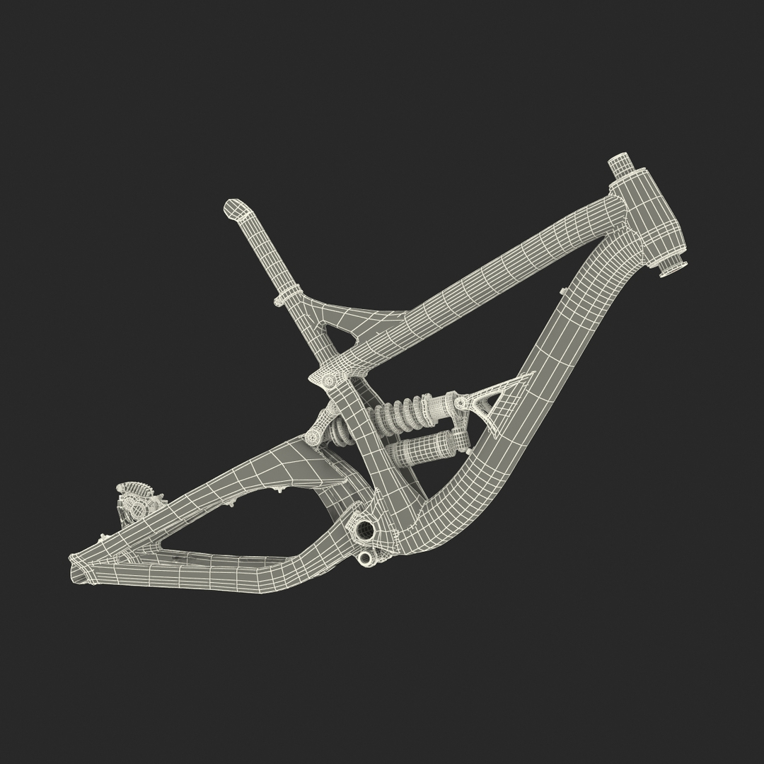 3d Mountain Bike Frame Model