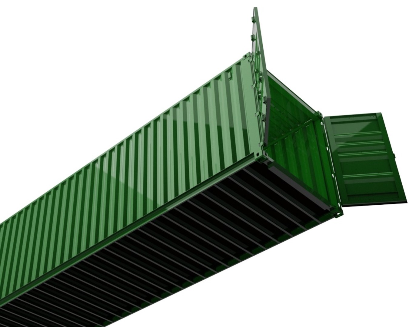 40ft Iso Shipping Container 3d Model