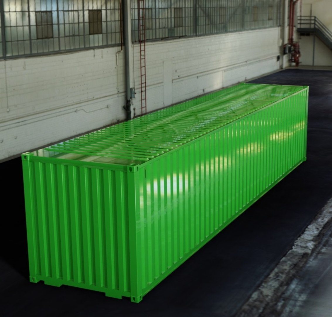 40ft Iso Shipping Container 3d Model