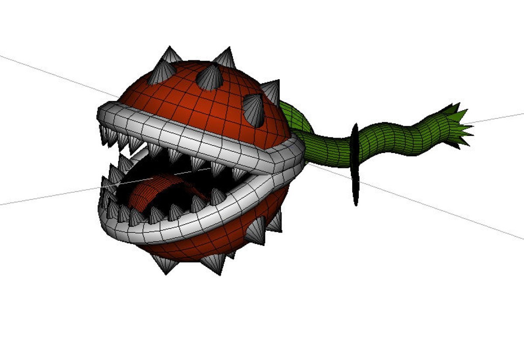 Chomping Flower 3d Model