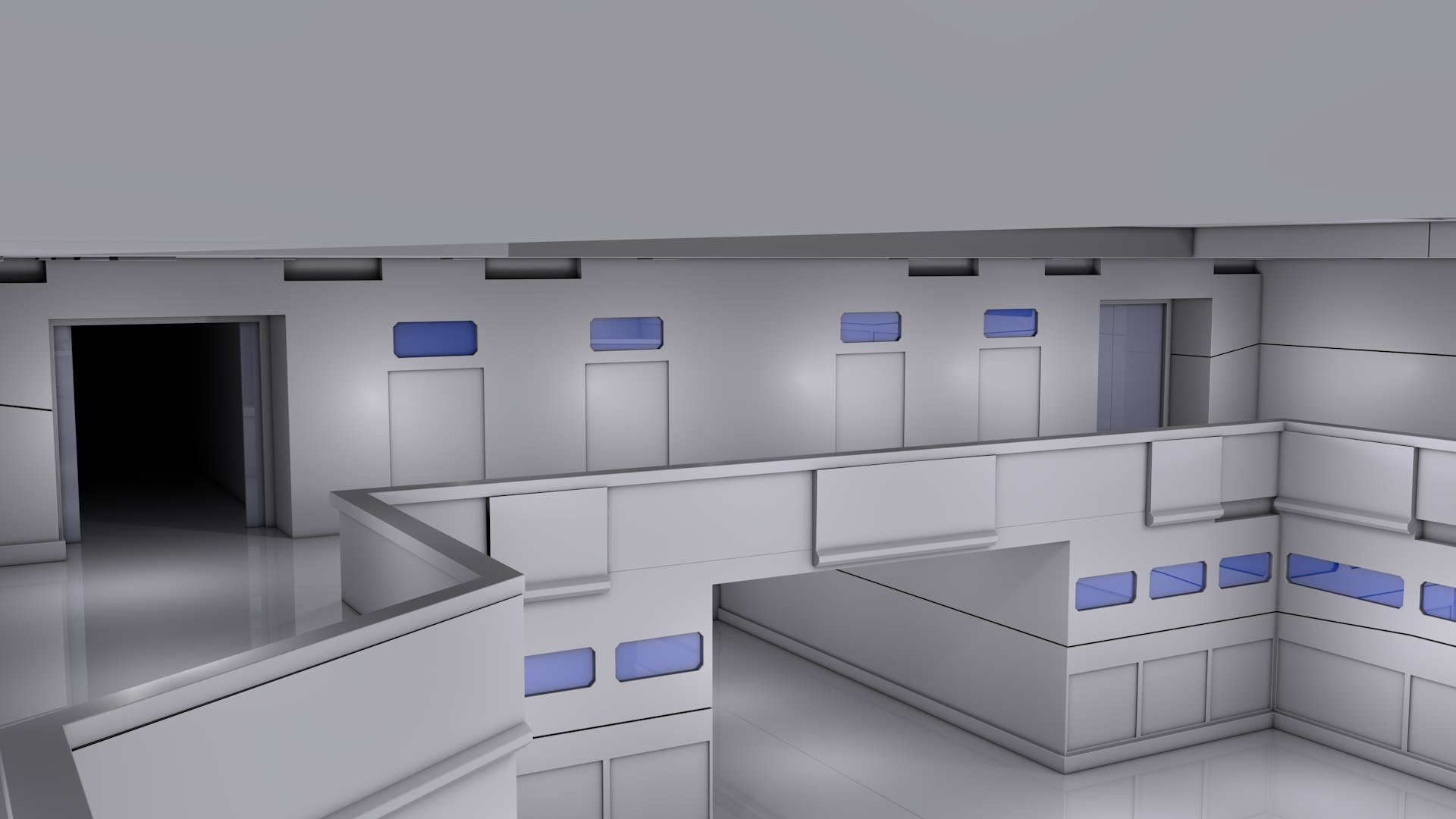 Sci Fi Interior 3D Model - TurboSquid 2210931