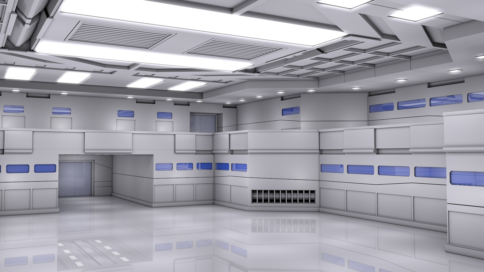 Sci Fi Interior 3D Model - TurboSquid 2210931