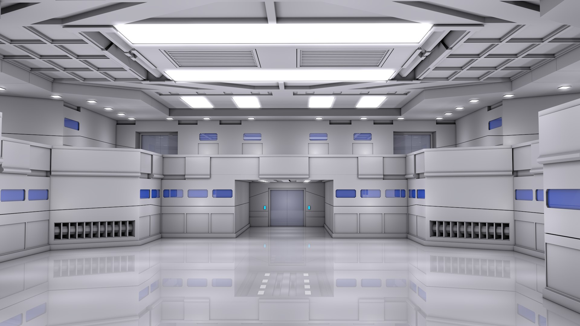 Sci Fi Interior 3D Model - TurboSquid 2210931