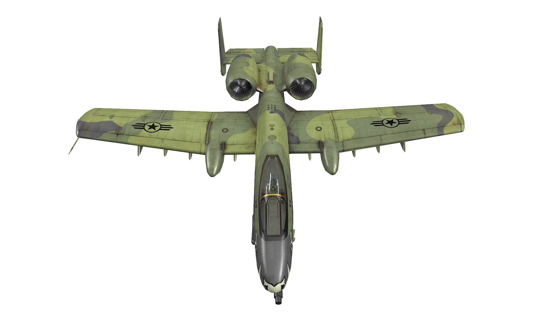 A-10a Fighter Plane 3D Model - TurboSquid 1659189