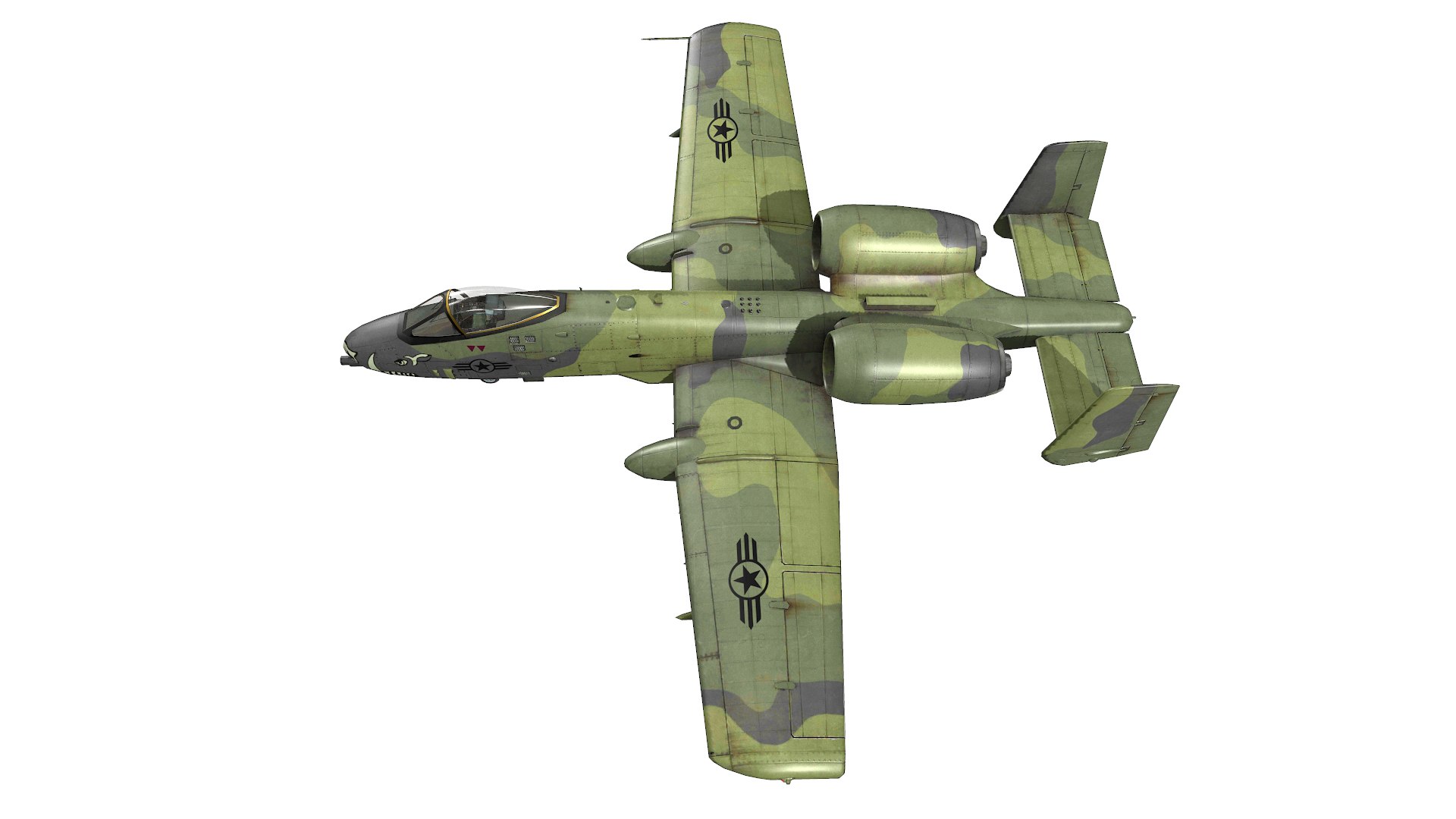 A-10a Fighter Plane 3D Model - TurboSquid 1659189