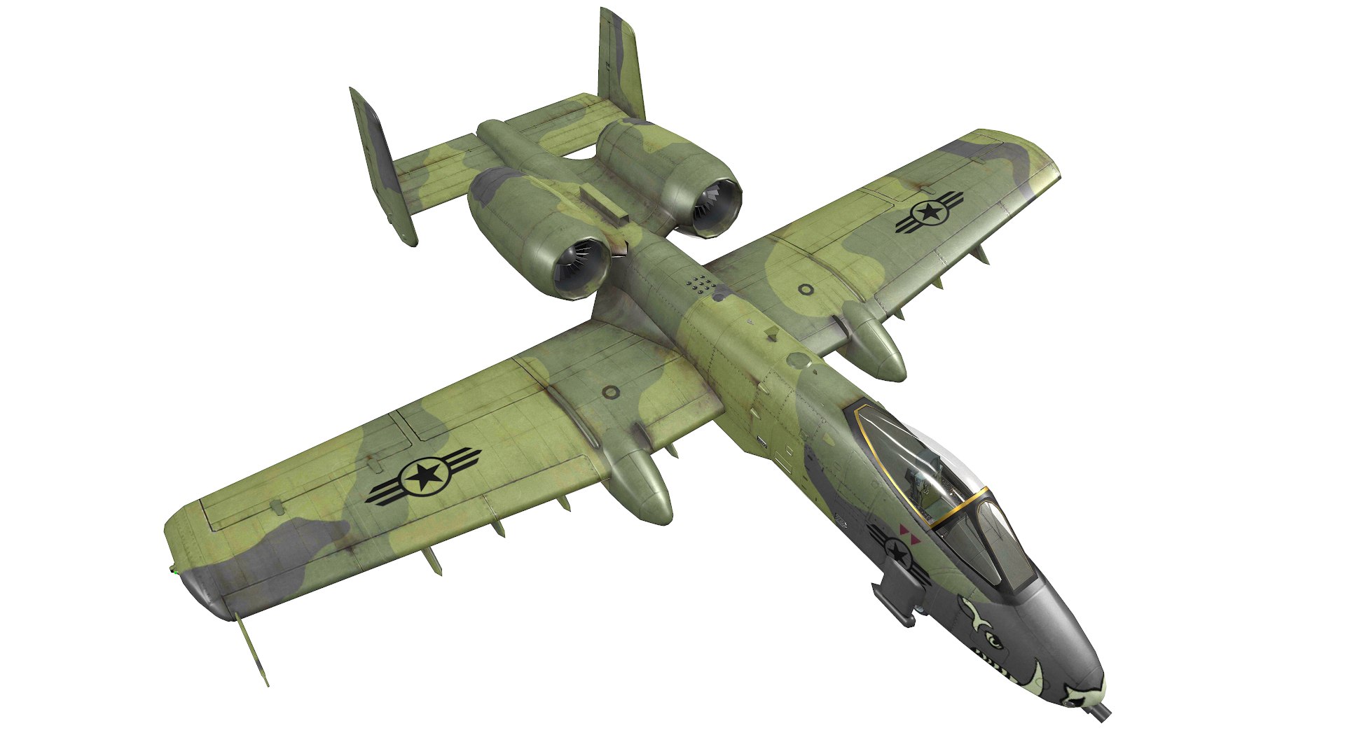 A-10a Fighter Plane 3D Model - TurboSquid 1659189