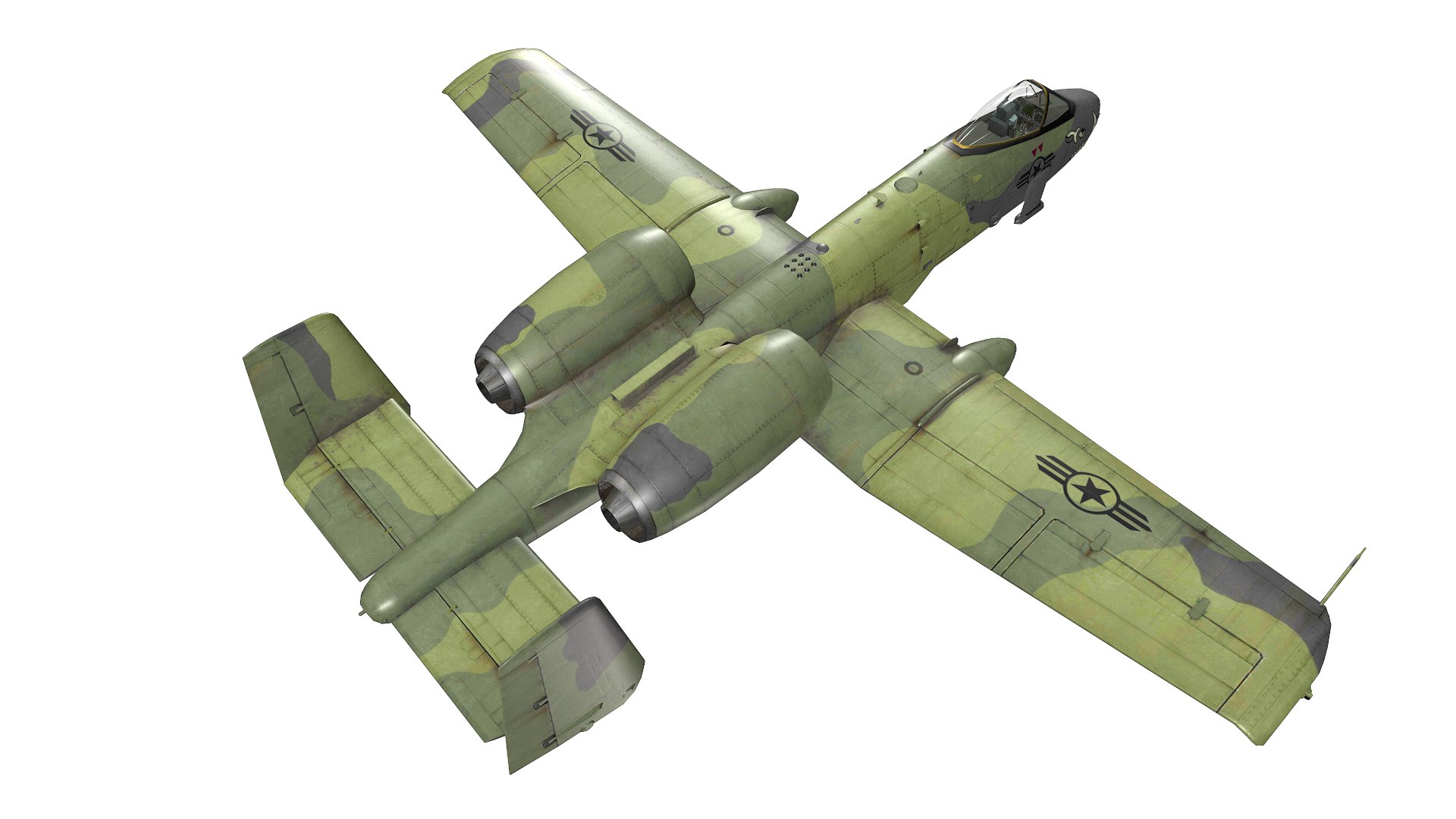 A-10a Fighter Plane 3D Model - TurboSquid 1659189