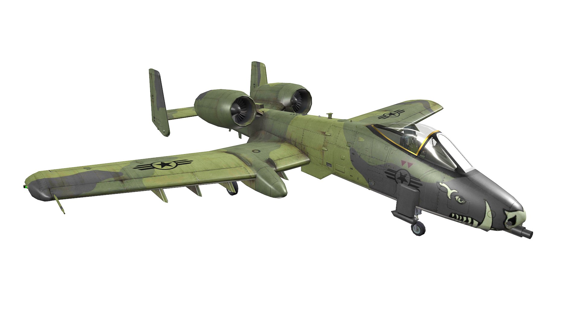 A-10a Fighter Plane 3D Model - TurboSquid 1659189