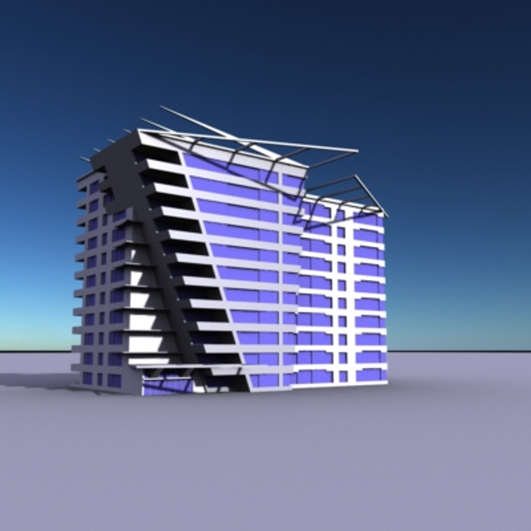 Free Skyscraper Building Architecture 3d Model