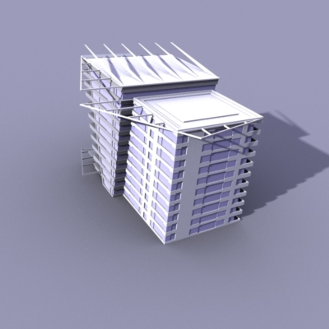 Free Skyscraper Building Architecture 3d Model