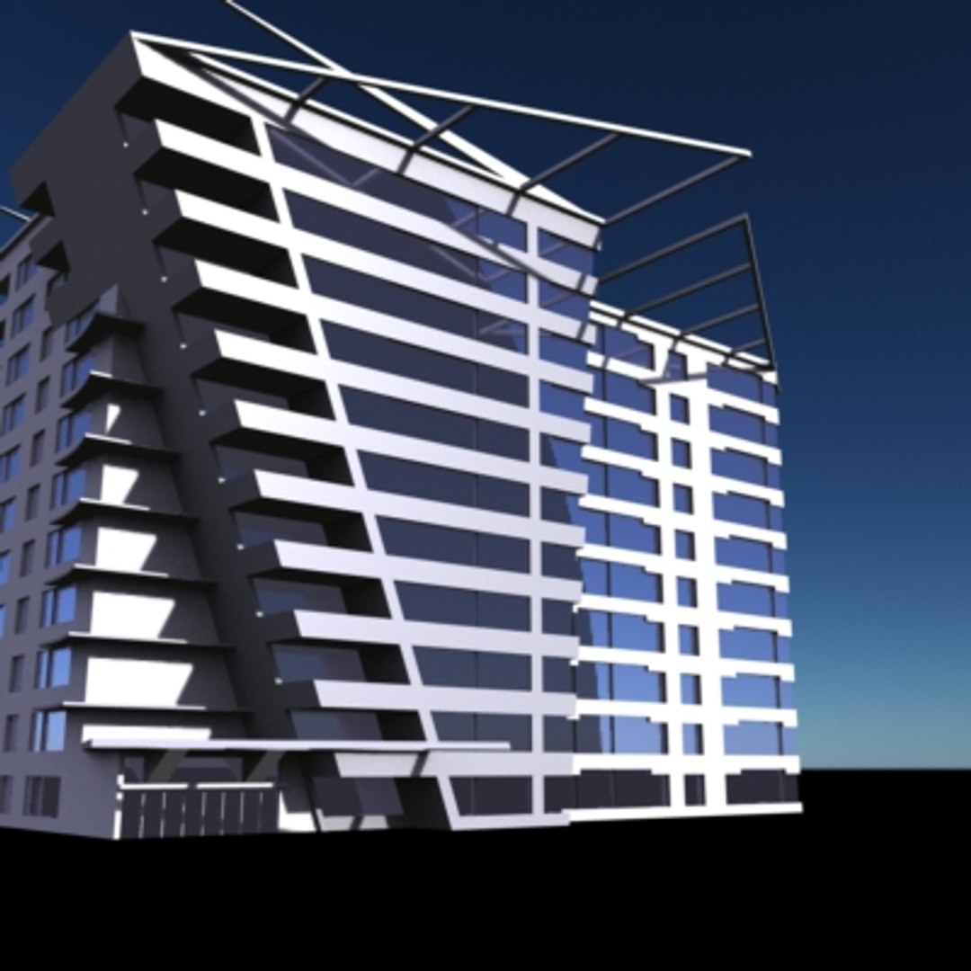 Free Skyscraper Building Architecture 3d Model