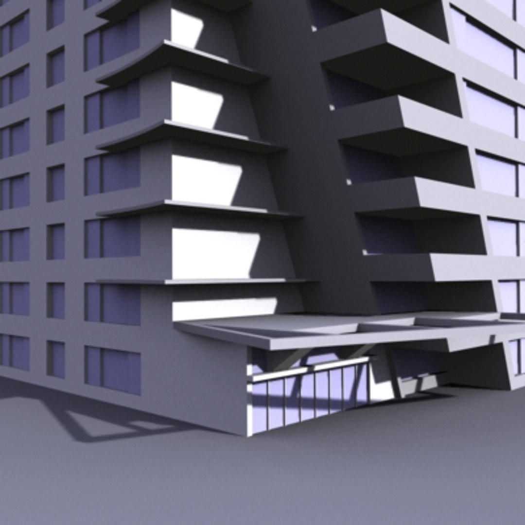 Free Skyscraper Building Architecture 3d Model
