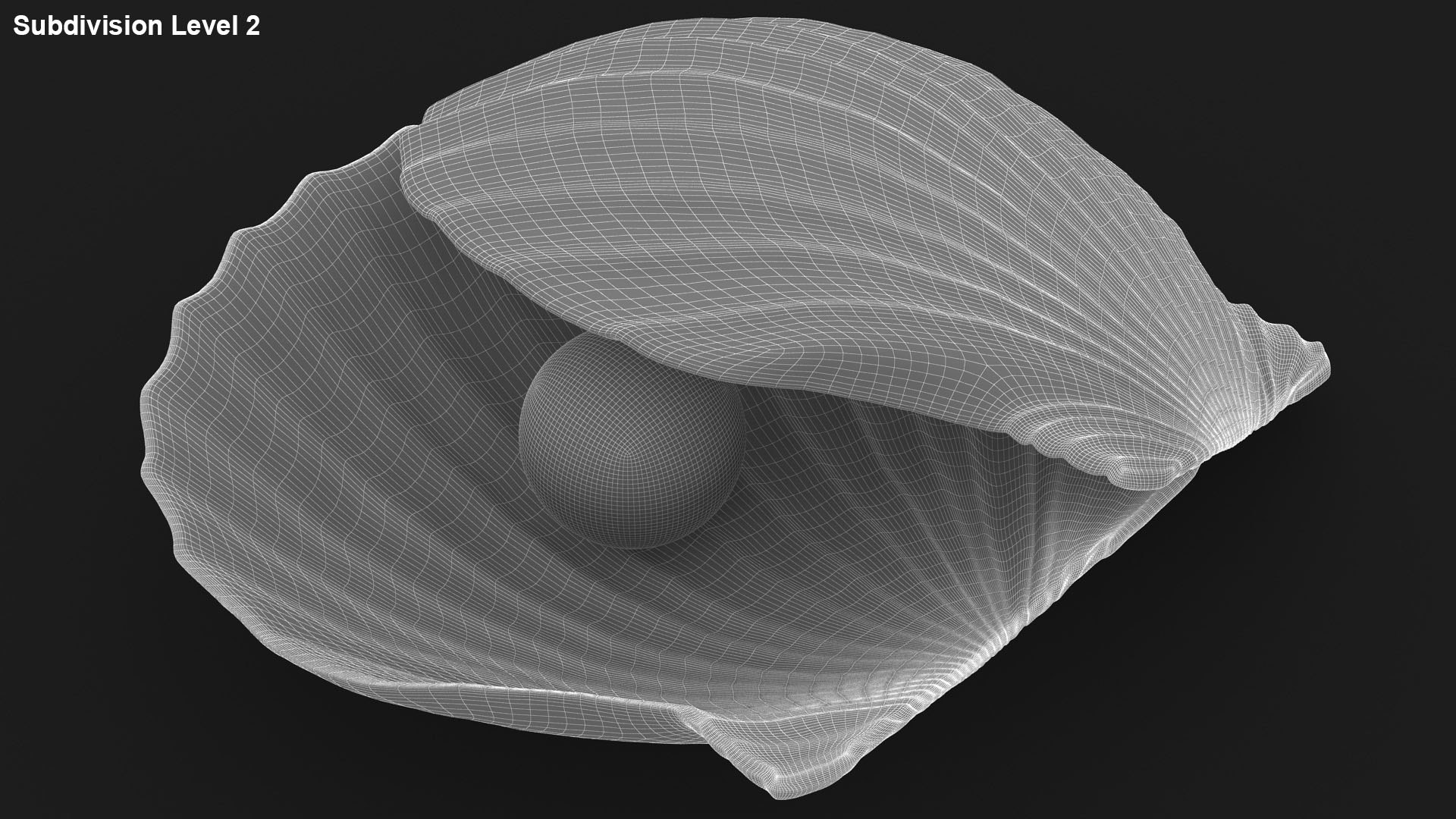 3D Clam Shell Pearl Pose - TurboSquid 1545171