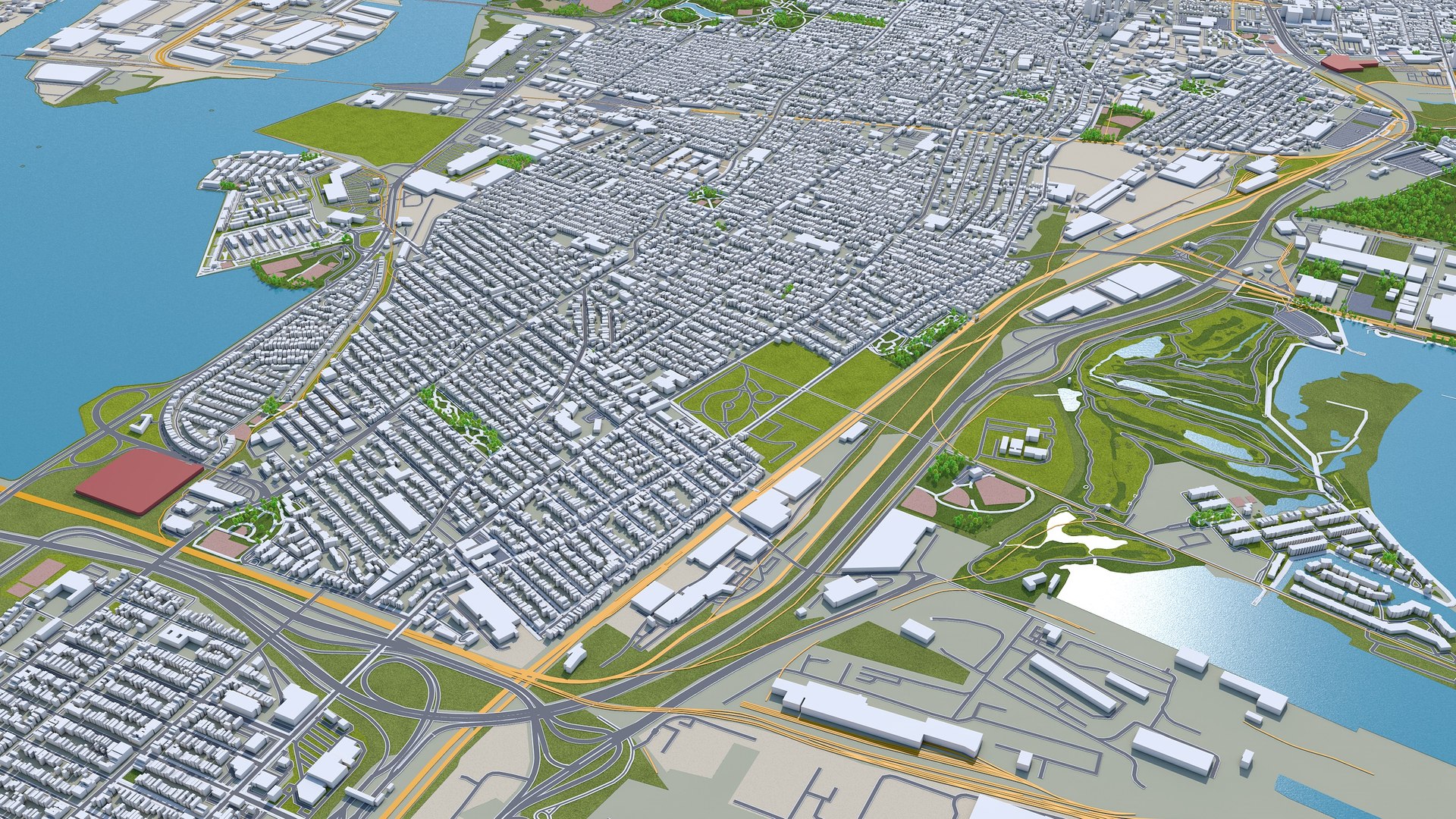 City Area Building Model - TurboSquid 1628300