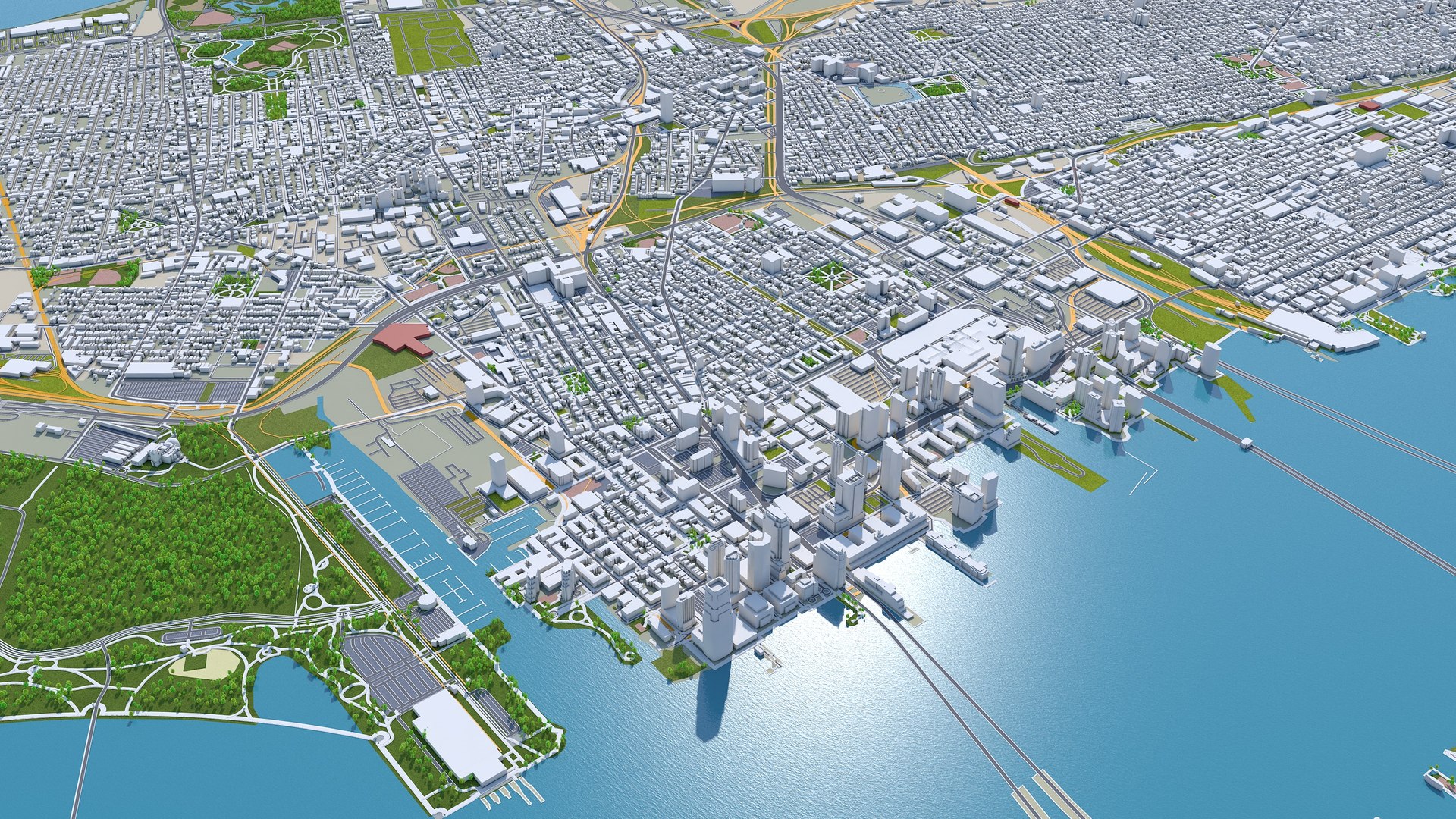 City Area Building Model - TurboSquid 1628300