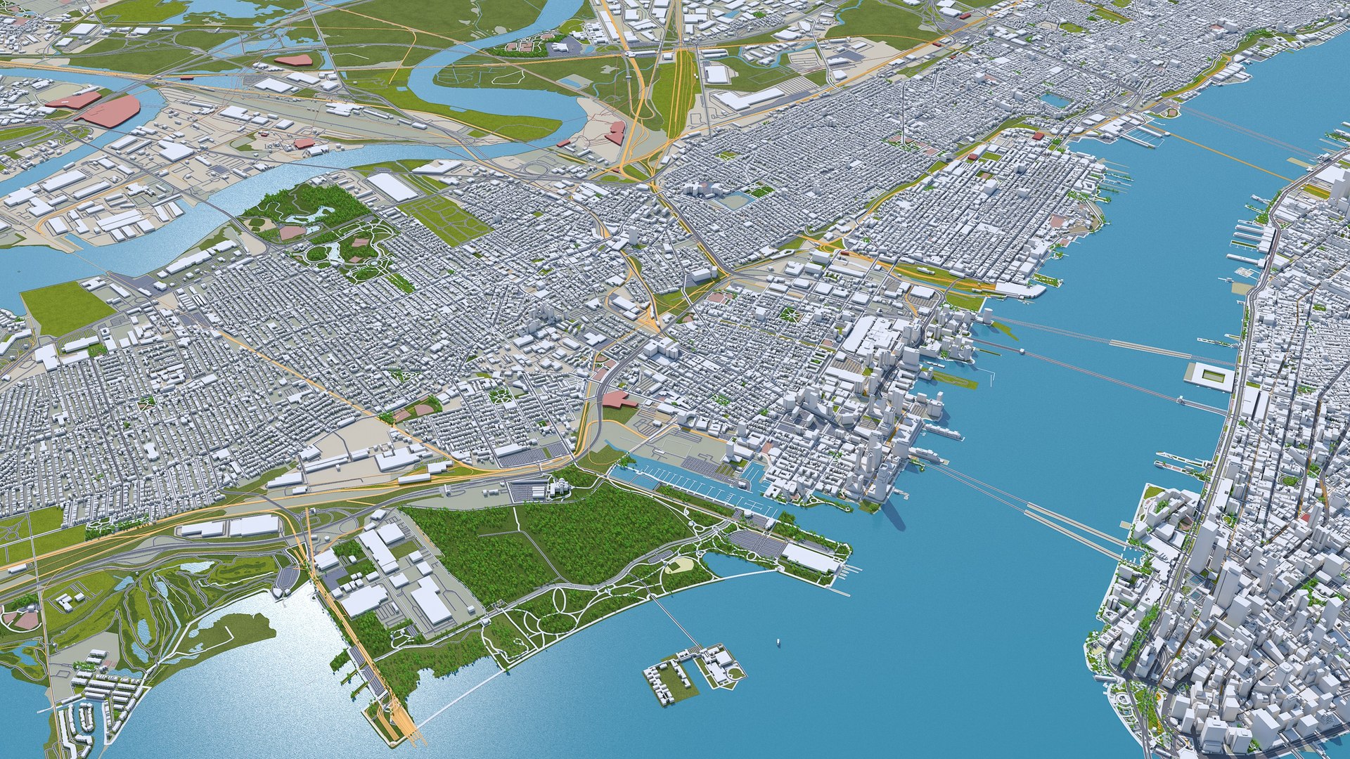 City Area Building Model - TurboSquid 1628300