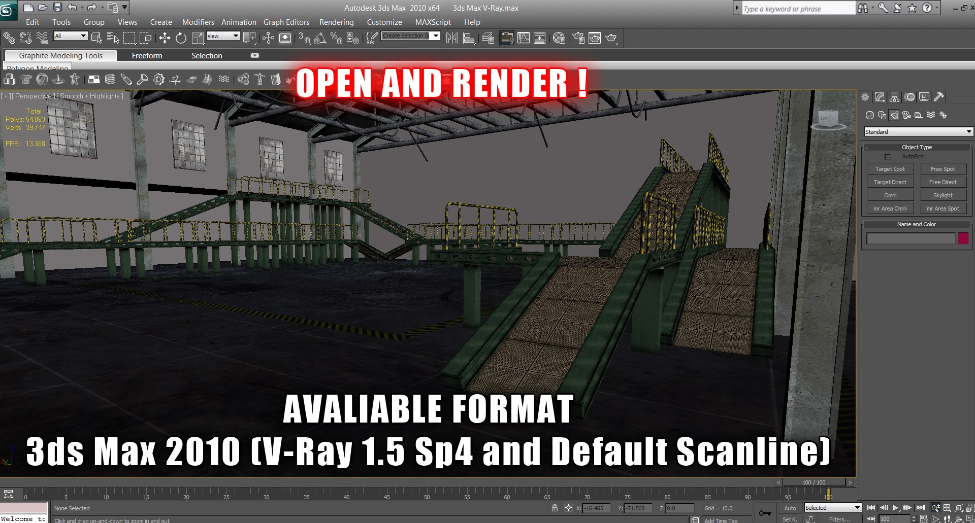 3d hanger games ready model