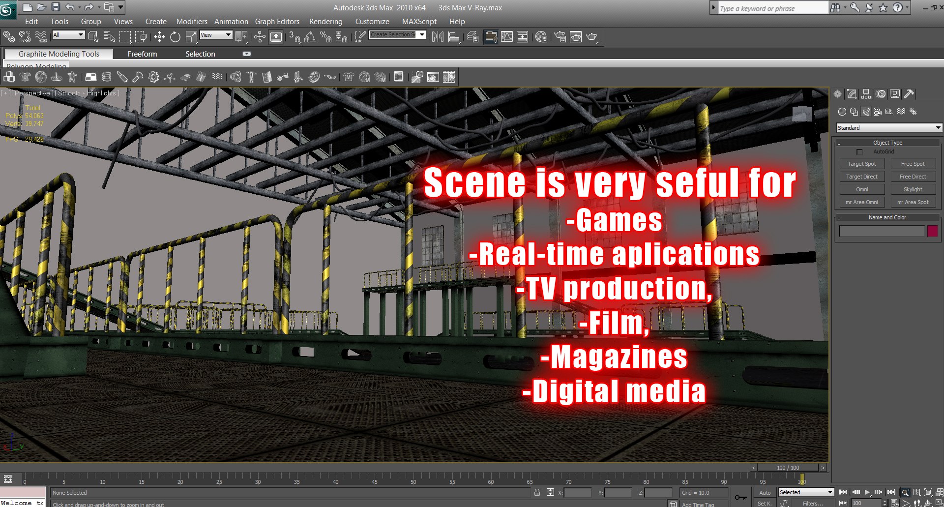 3d hanger games ready model