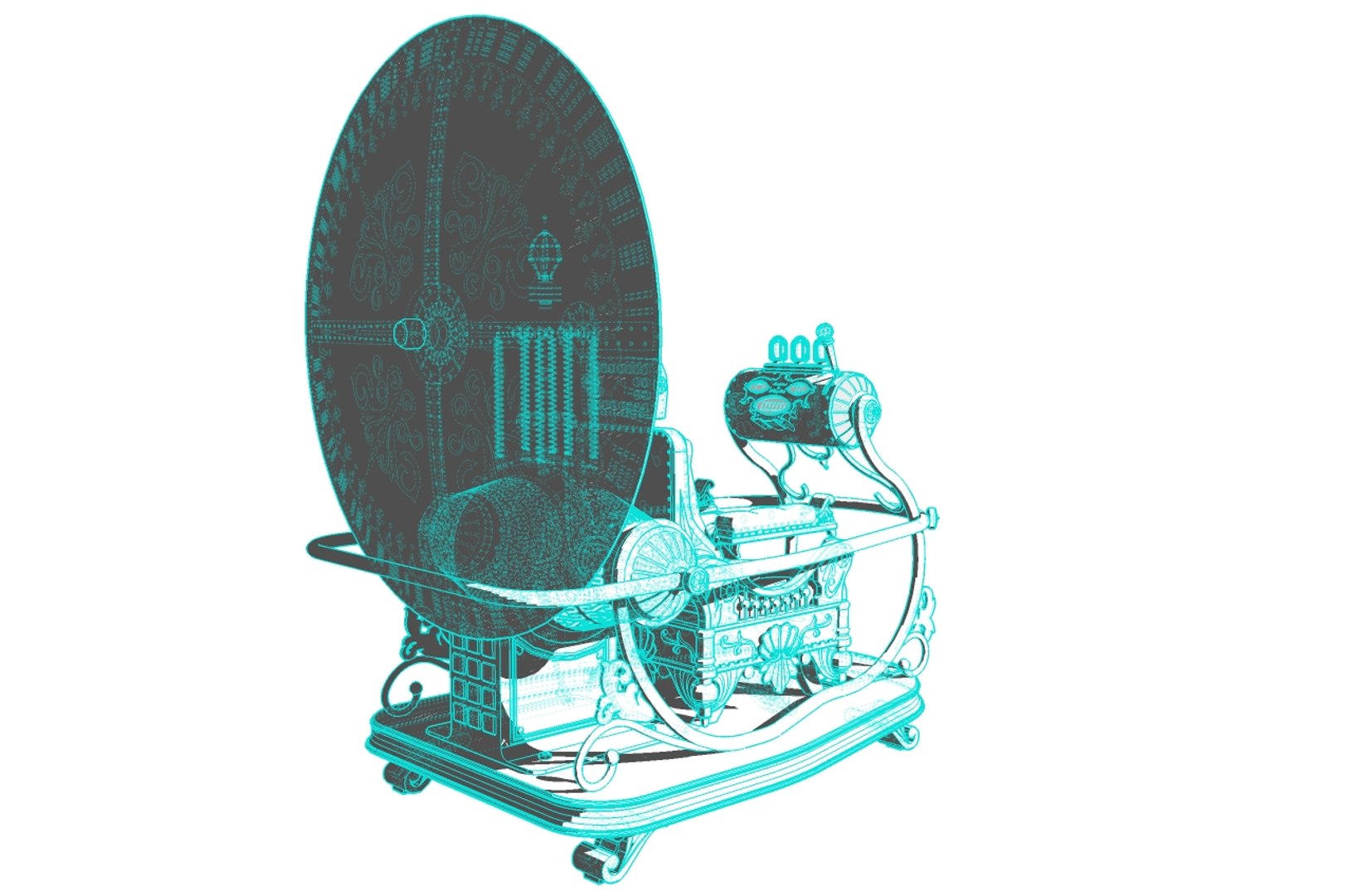 Time Machine 1960 3d Model