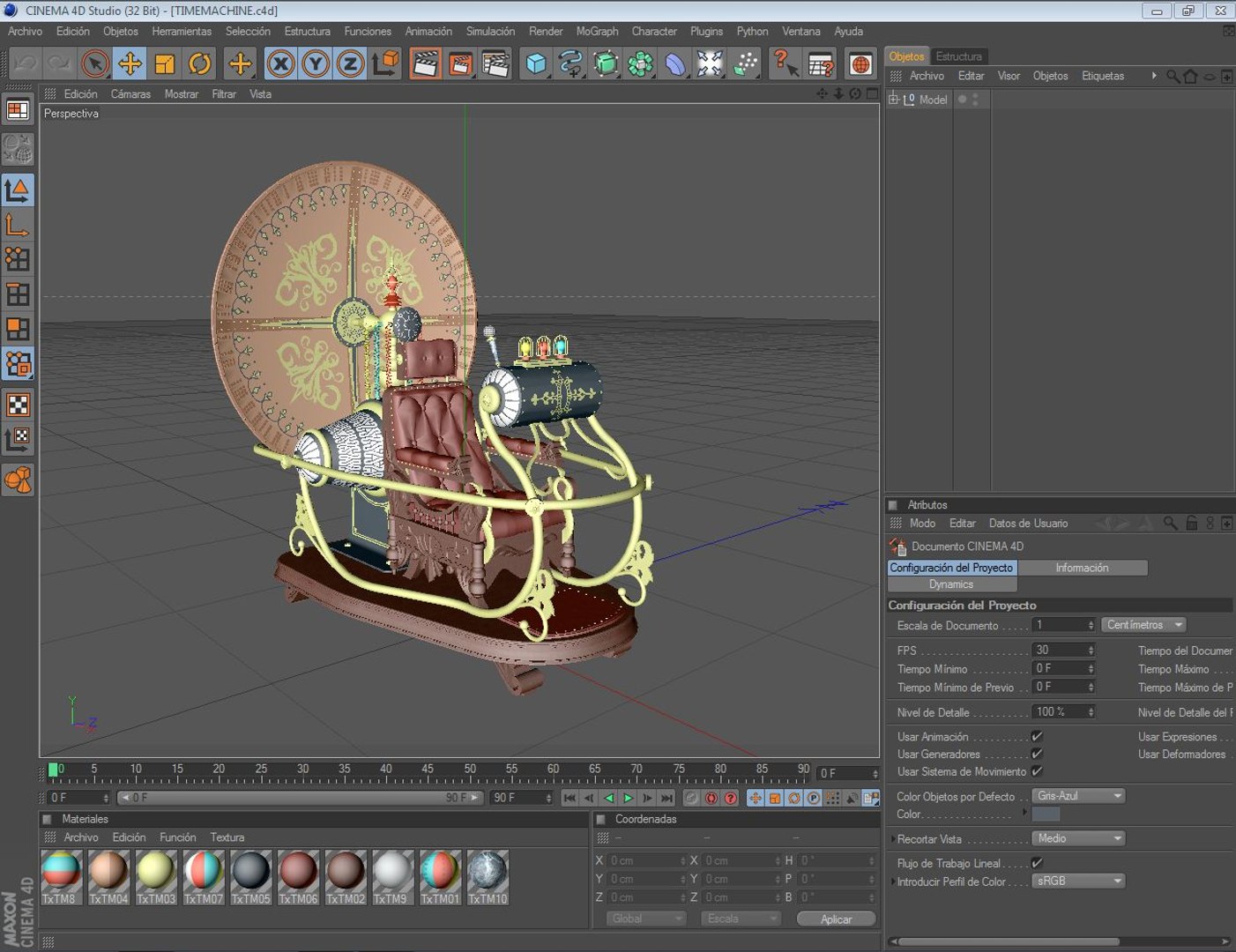 Time Machine 1960 3d Model